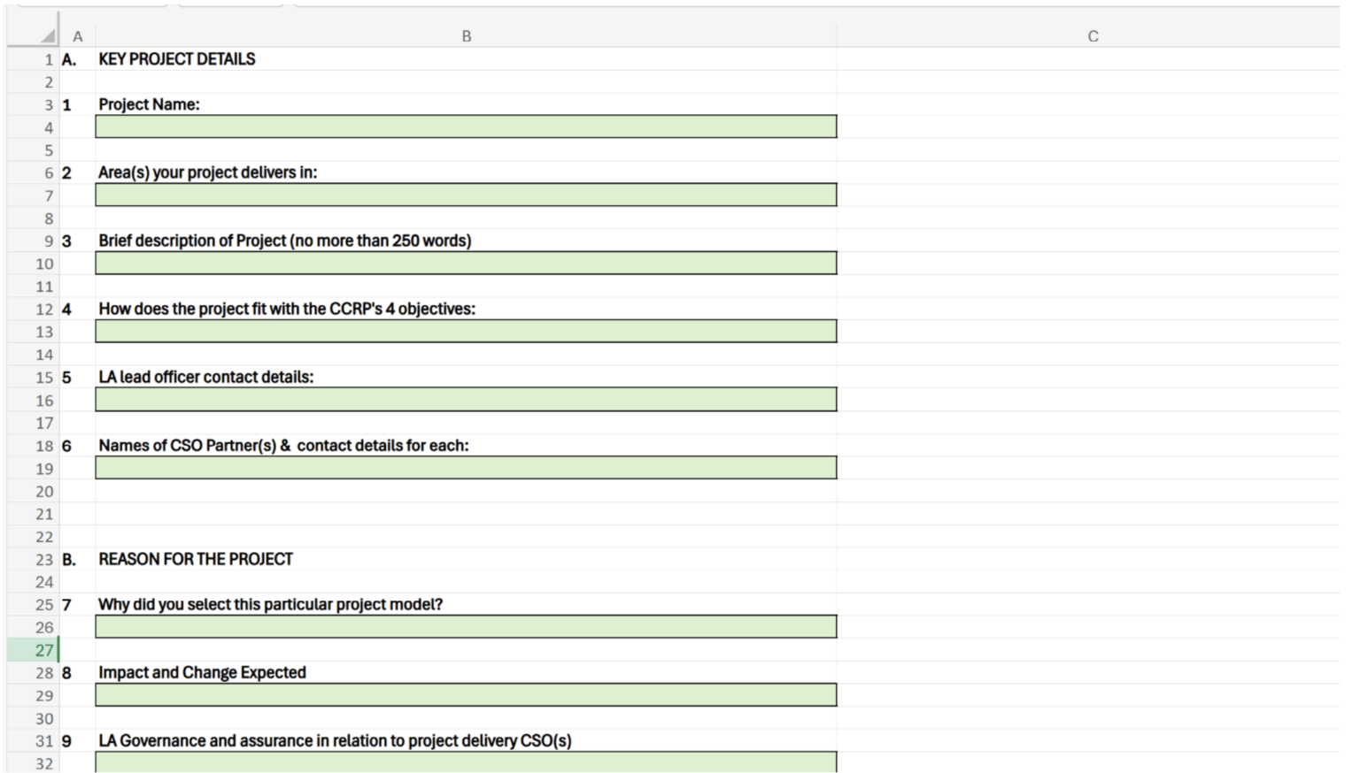 Funding Service: Transforming an Excel spreadsheet into a user-friendly ...